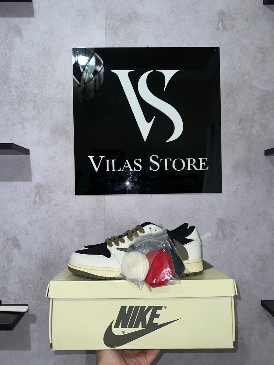 Tênis Nike Travis Scott x Air Jordan 1 Low "Olive" – Vilas Store