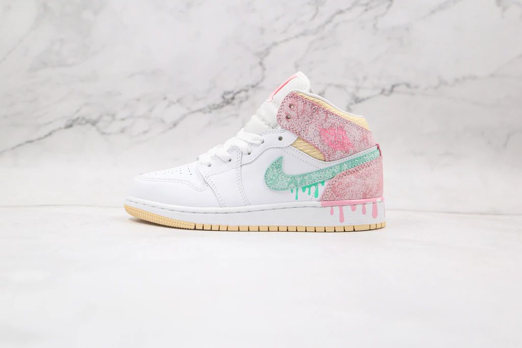 Tênis Nike Air Jordan 1 Mid Paint Drip – Vilas Store